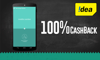 FreeCharge New User- 100% CashBack On Idea Recharge & Bill Payment